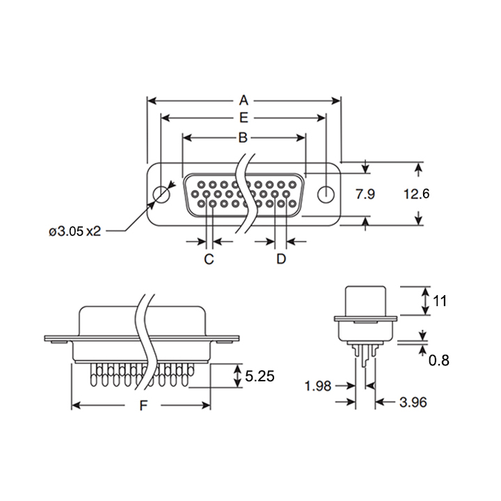 D-Sub 15HD F :: MikroPrinc