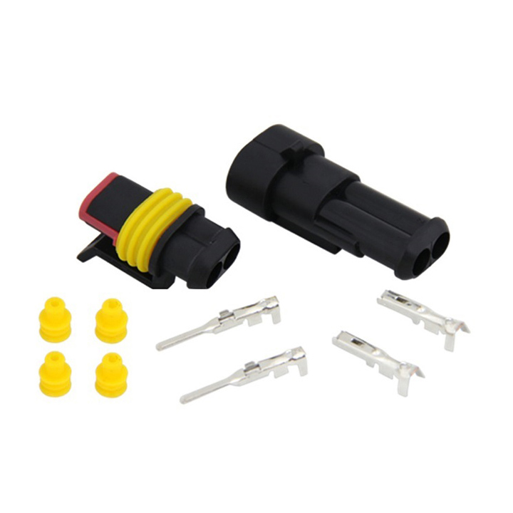 Konektor 2-pin vodootporni set M/F za kabl :: MikroPrinc