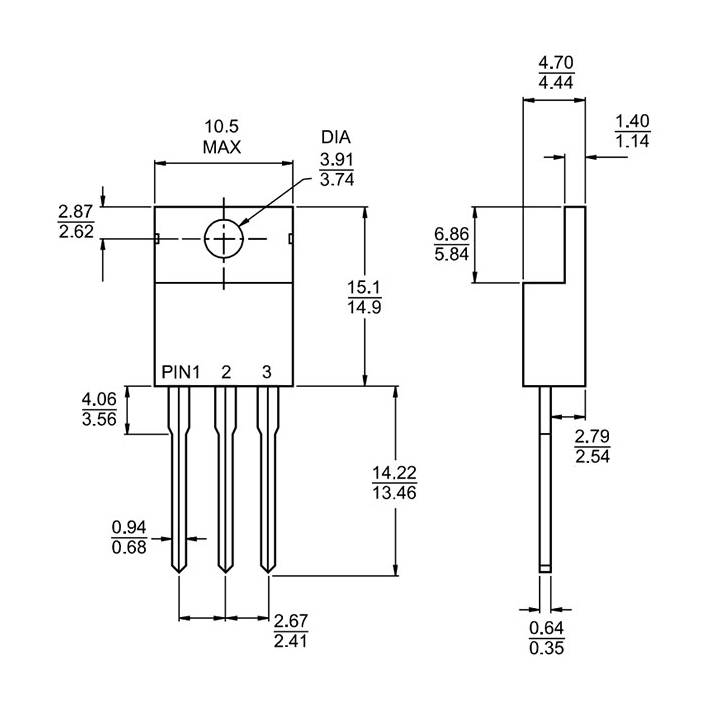 MBR2045CT, 20A, 45V, schottky TO220 :: MikroPrinc